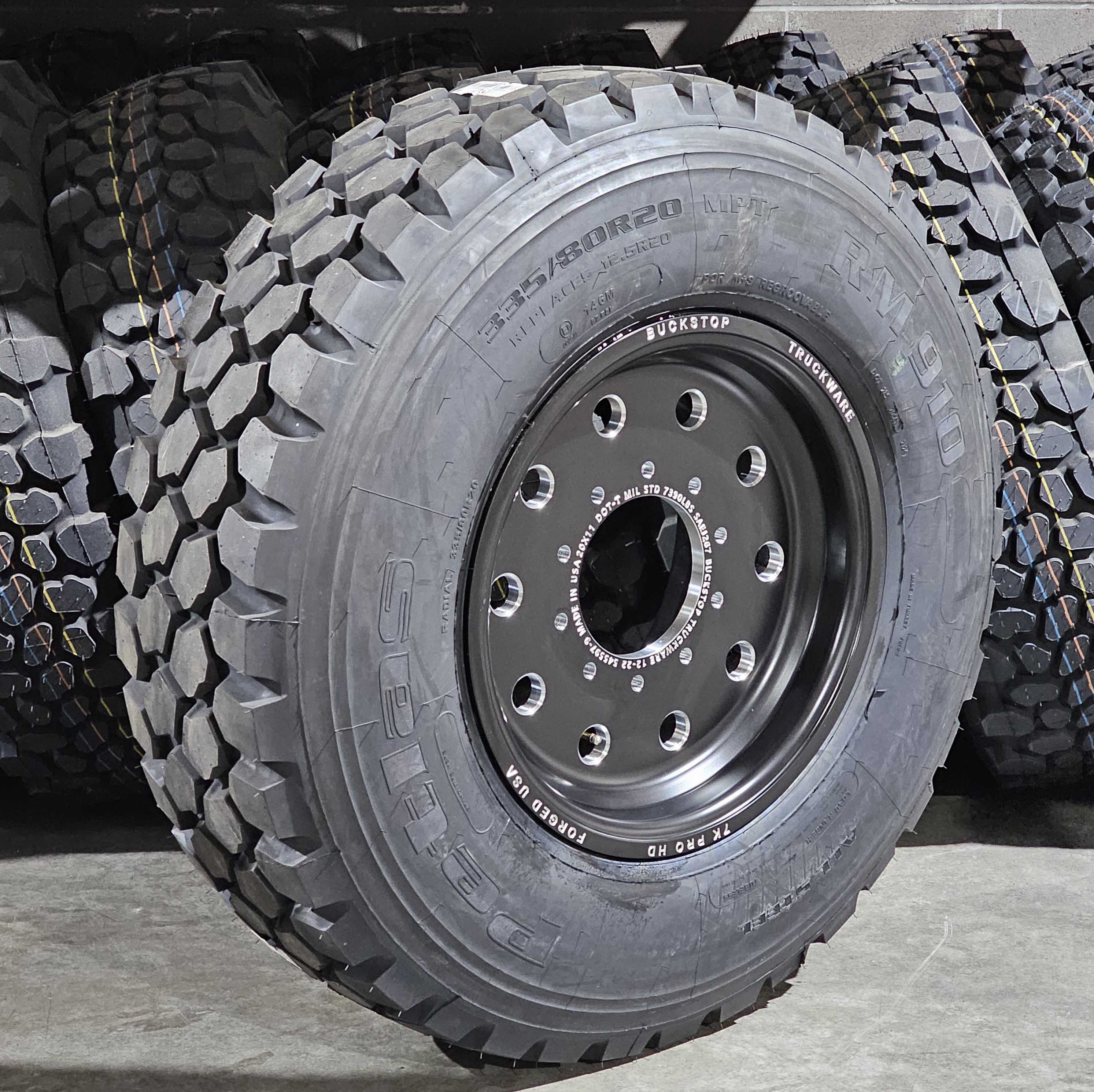 TIRE & WHEEL ASSEMBLY - 7K PRO HD, Petlas RM910 335/80r20: Buckstop ...
